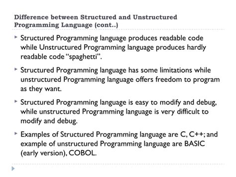 Lecture 5 Structured Programming Language Ppt