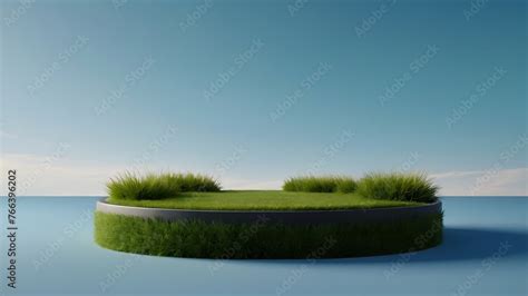 Grass 3d Ground Land Green Field Earth Garden Soil Isolated Background