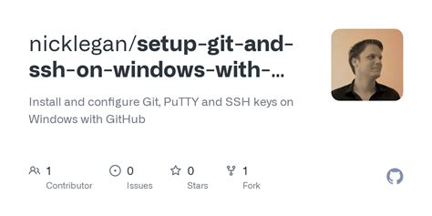 GitHub Nicklegan Setup Git And Ssh On Windows With Github Install And Configure Git PuTTY