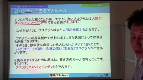 Java基礎Ⅰ 第 章 Javaの基本文法 YouTube