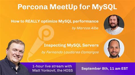 Percona MeetUp For MySQL September YouTube
