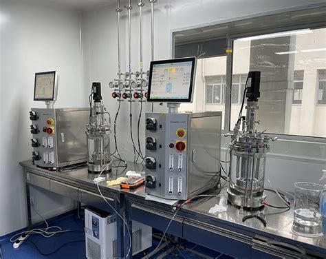 Microcarrier Cell Culture Bioreactor Automatic Lab Glass Fermenter
