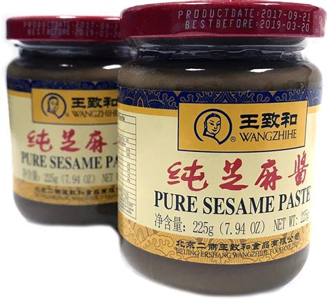 WangZhihe Pure Sesame Paste 225g 王致和纯芝麻酱 | Pack of 2 : Amazon.ca ...