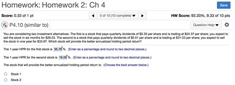 Solved Homework Homework 2 Ch 4 Save Score 0 33 Of 1 Pt 5