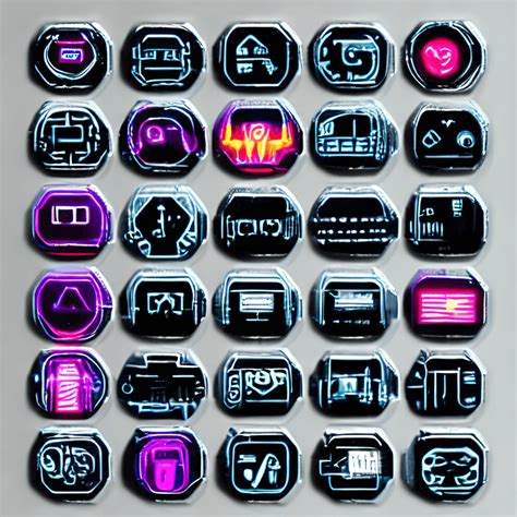 Cyberpunk Terminal Buttons Graphic · Creative Fabrica Cyberpunk Terminal Buttons Graphic · Creative Fabrica