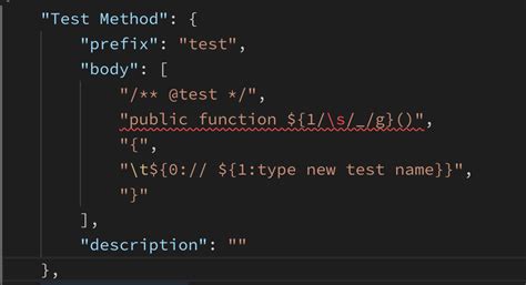 VS Code Snippet Transform Text With Spaces For Test Methods Stack Overflow