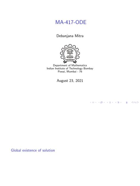 Global Existence Of Solutions Pdf Mathematical Objects Mathematical Concepts