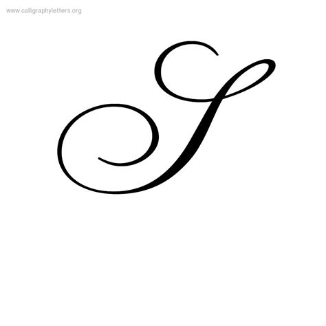 Calligraphy Alphabet S Clipart Best