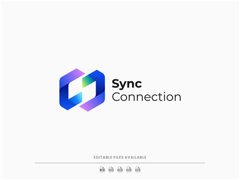 Sync Connection Gradient Logo Graphic By Artnivorastd · Creative Fabrica
