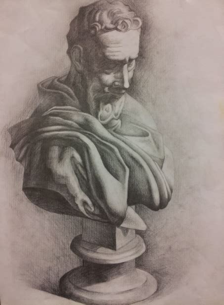 Statue Drawing By Vaynegar On DeviantArt