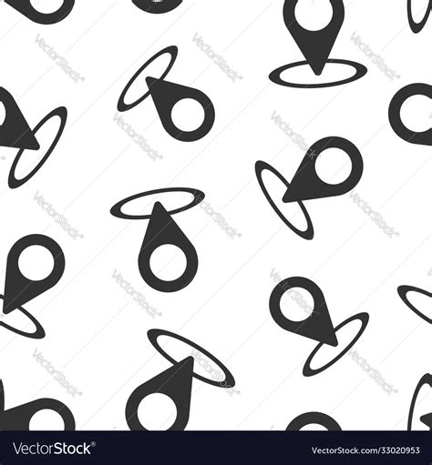 Map Pin Icon In Flat Style Gps Navigation Vector Image