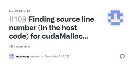 Finding Source Line Number In The Host Code For Cudamalloc And Similar Api Calls · Issue 109