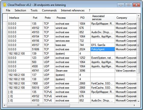 Closethedoor Identify Local Tcp Udp Listening Ports Ghacks Tech News