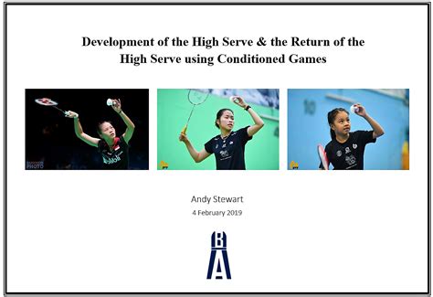 6 Ways To Improve And Develop Your High Serve Badminton Andy
