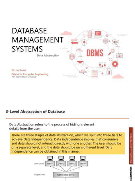 Dbms Slide 3 Data Abstraction Ppt Pdf Databases Abstraction Computer Science