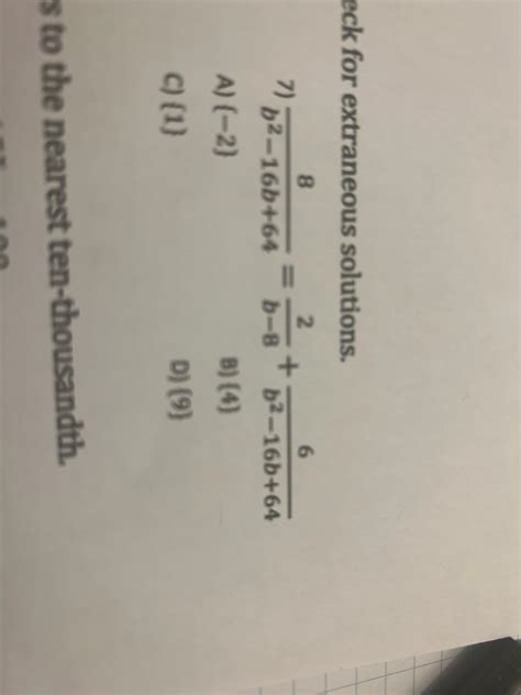 How Do I Find A Extraneous Solution Precalculus