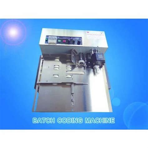 Excell Packs 100 Piecemin Automatic Batch Coding Machine Epttbc 380 Model Ss Table Top At Rs