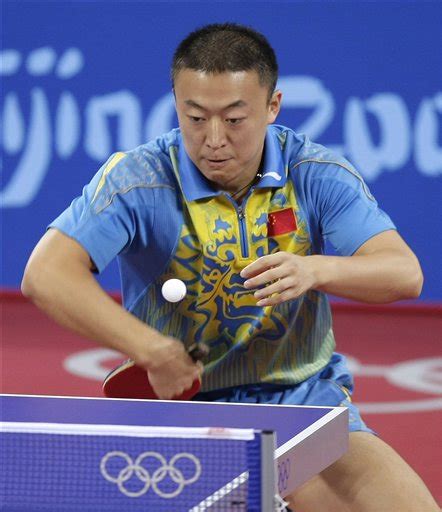 图文 乒乓球男单半决赛 马琳在比赛中乒乓球2008奥运站新浪网