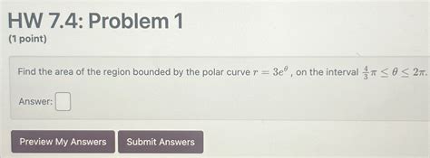 Solved Hw 74 Problem 11 ﻿pointfind The Area Of The