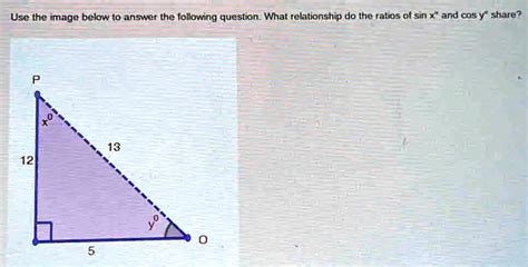 Use The Image Below To Answer The Following Question What Relationship Do The Ratios Of Sinx