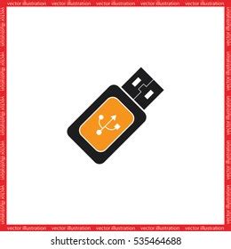 Flash Drive Hand Drawn Vector Doodle Stock Vector Royalty Free Shutterstock