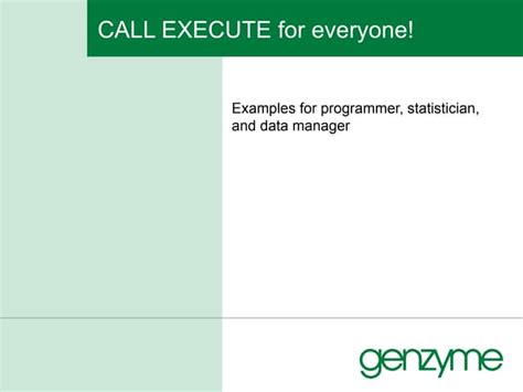 call execute for everyone ppt free download