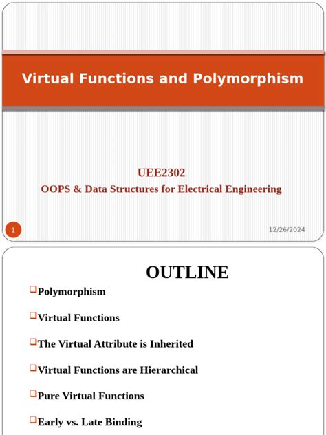 Unit02 04d Virtual Functions And Polymorphism Pdf Inheritance