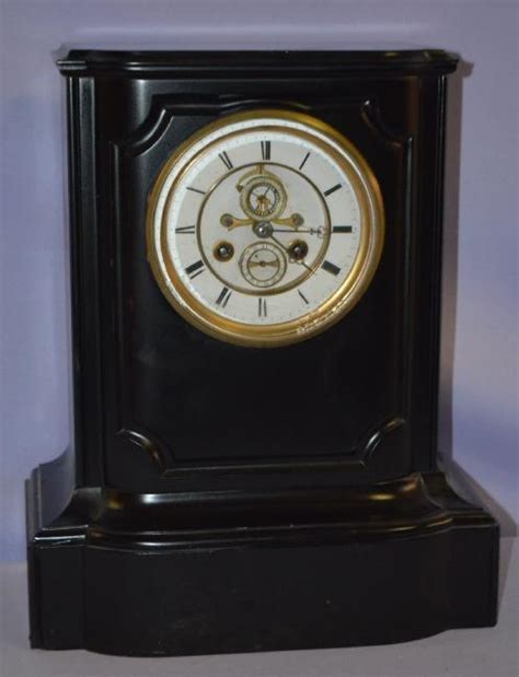 french p bly 3 function slate clock price guide
