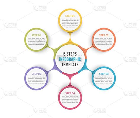 圆形信息图 六个元素