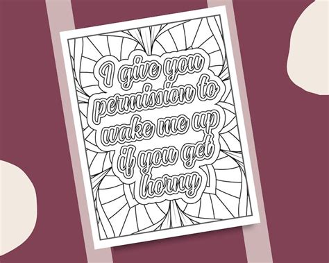 Sex Quotes Coloring Pages For Adults Sexually Provocative Quotes With Floral Background Page