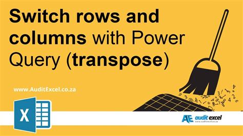 Swap Rows And Columns With Get And Transform Transpose In Excel Youtube