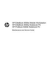 HP EliteBook 8460p Manual