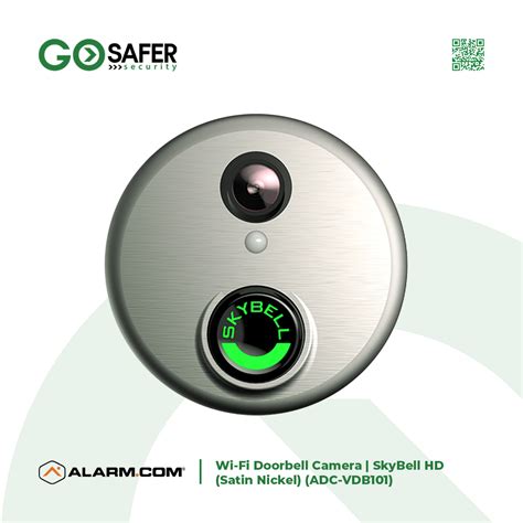 Wi Fi Doorbell Camera Skybell Hd Satin Nickel Adc Vdb101 Wired Security Systems And Home