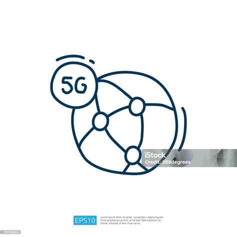 A Simple Illustration Depicting A Network Structure With Nodes Representing 5g Connectivity