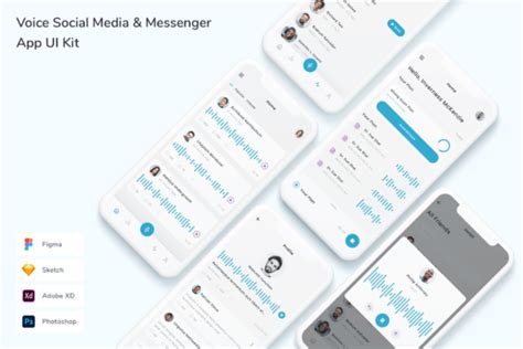 Voice Social Media And Messenger App Ui Ki Graphic By Betush · Creative