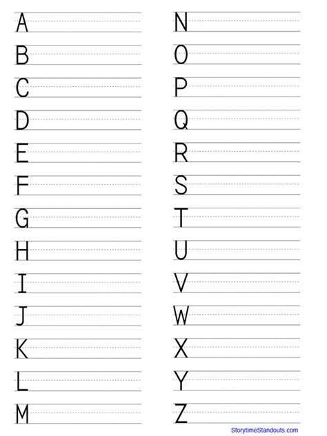 Print Capital Letters From Storytime Standouts Pdf