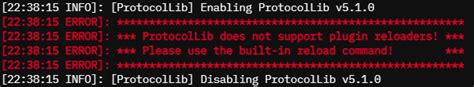 Help Needed Protocollib Plugin Errors Plugin Disables When Starting Radmincraft