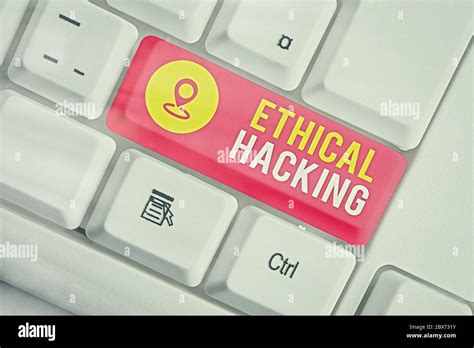 Writing Note Showing Ethical Hacking Business Concept For A Legal Attempt Of Cracking A Network