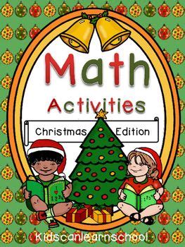 Math Activities Christmas Edition Math Activities Math Activities