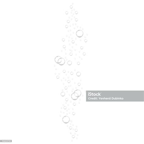 현실적인 수 중 Fizzing 공기 거품에 고립 된 흰색 배경 탄산수 기포 기포에 대한 스톡 벡터 아트 및 기타 이미지 기포