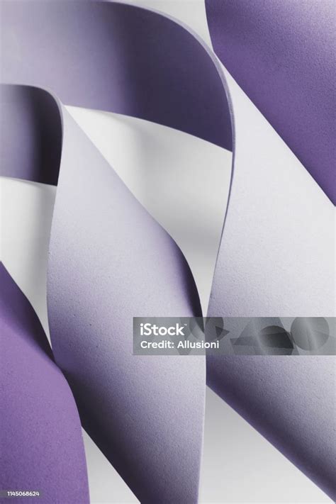 흰색 바탕에 보라색 물결 모양의 요소와 창조적 인 이미지 0명에 대한 스톡 사진 및 기타 이미지 0명 3차원 형태 개념 Istock