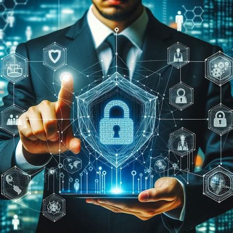 Premium Photo Protection Network Security Computer And Safe Your Data