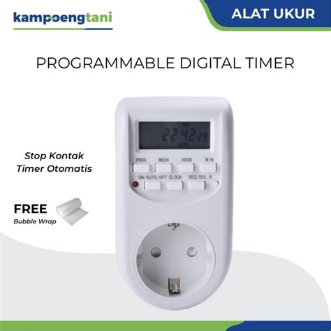 Programmable Digital Timer Switch Stop Kontak 16 Program On Off Eu