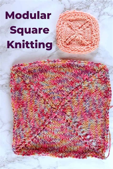 Square Knitting From The Center Out — Modular Knitting