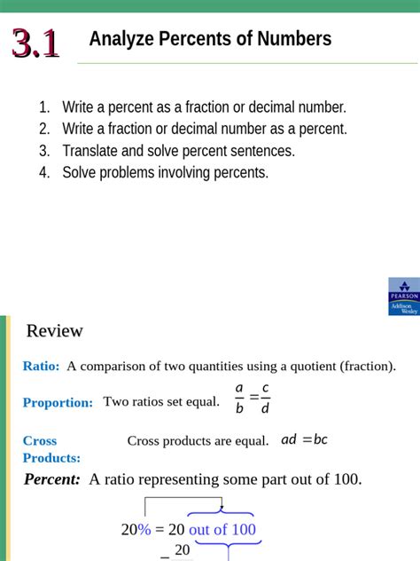 G7 3 1 Analyze Percents Of Numbers Pdf Ratio Mathematics