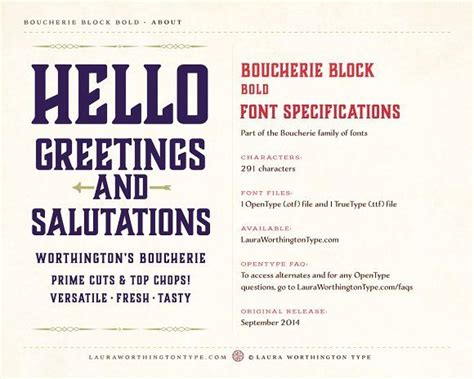 Boucherie Block Bold Font For Event Flyers