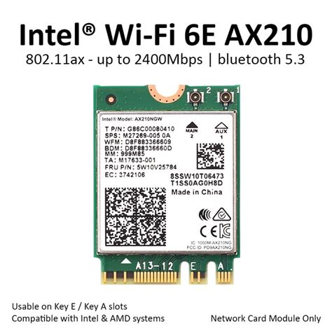Jual Intel Wifi E Ax Wireless Card Bluetooth Ax M Ngff Ax Ngw Shopee Indonesia