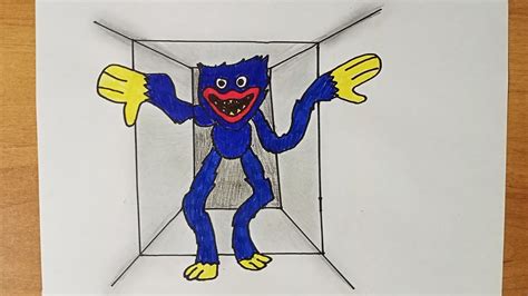 How To Draw Huggy Wuggy Simple Drawing Youtube
