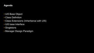 Object Oriented Programming With UI5 PPT