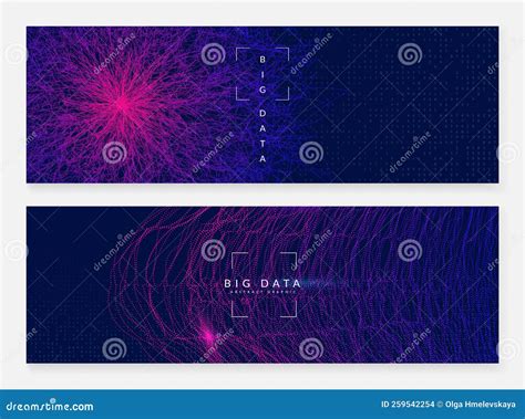 Big Data Abstract Digital Technology Background Stock Vector